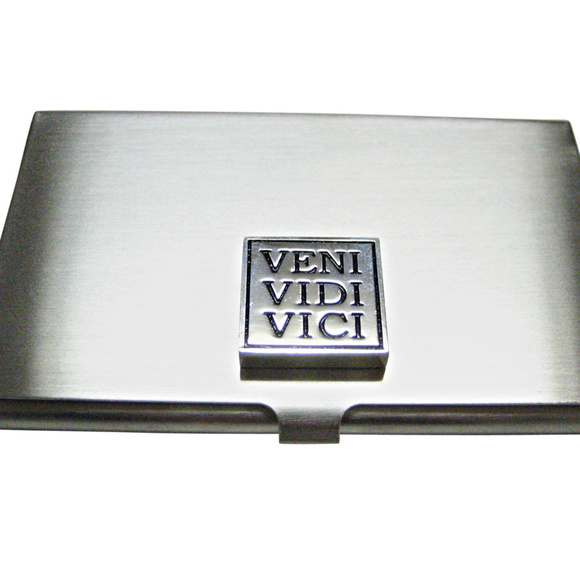 Kiola Designs | Accessories | Veni Vidi Vici Business Card Holder ...